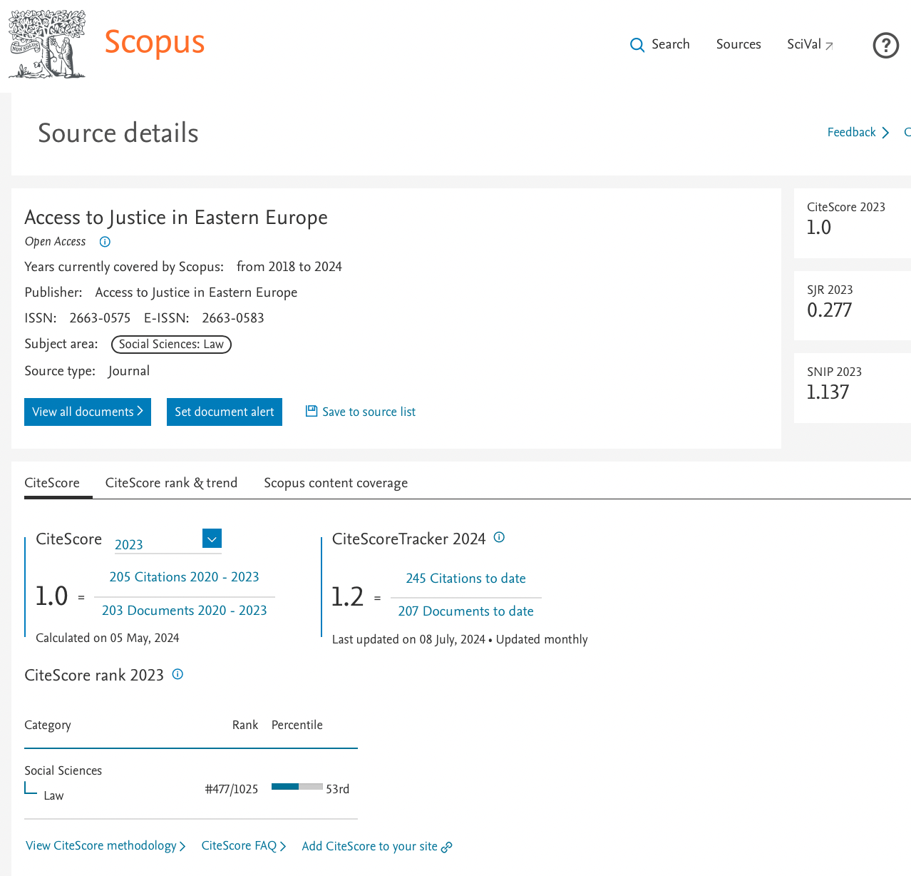 Indexing and metrics